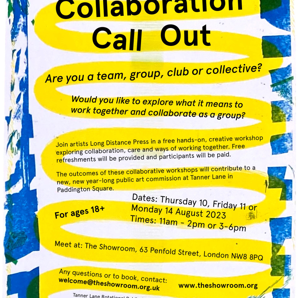 Collaboration Call Out - Long Distance Press | The Showroom