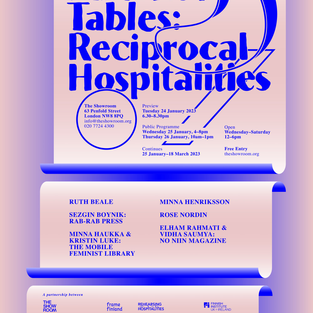 Editorial Tables: Reciprocal Hospitalities | The Showroom